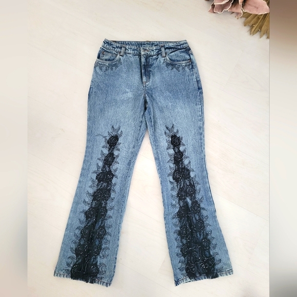 Jeanology | Jeans | Vintage Embroidered Bell Bottom 9s Jean | Poshmark